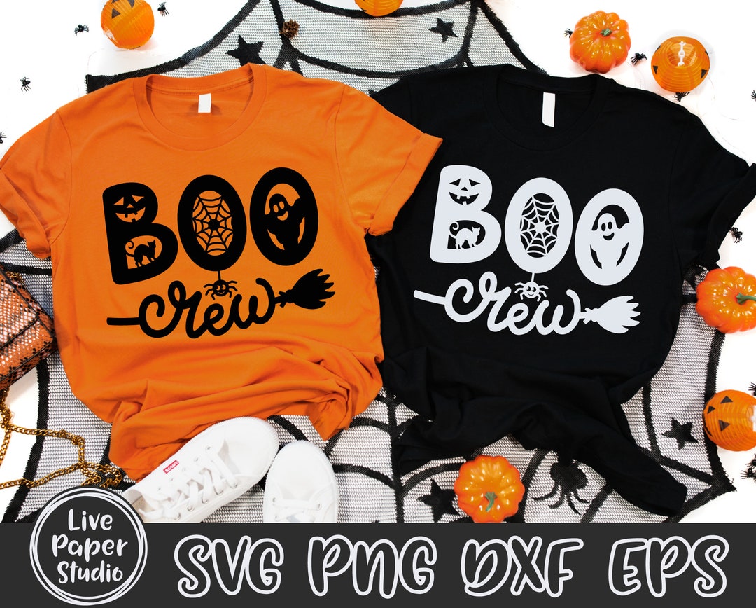 Boo Crew SVG, Halloween SVG, Halloween Shirt Svg, Ghost Svg, Ghost ...