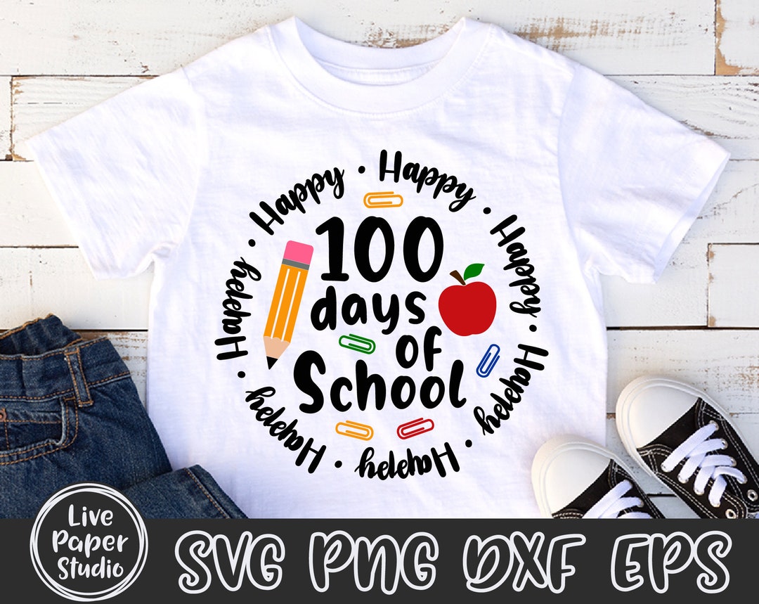 100 Days of School SVG, 100th Day PNG, Back to School Svg, 100th Day of ...