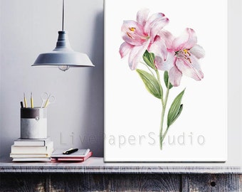Lily Flower Print | Etsy
