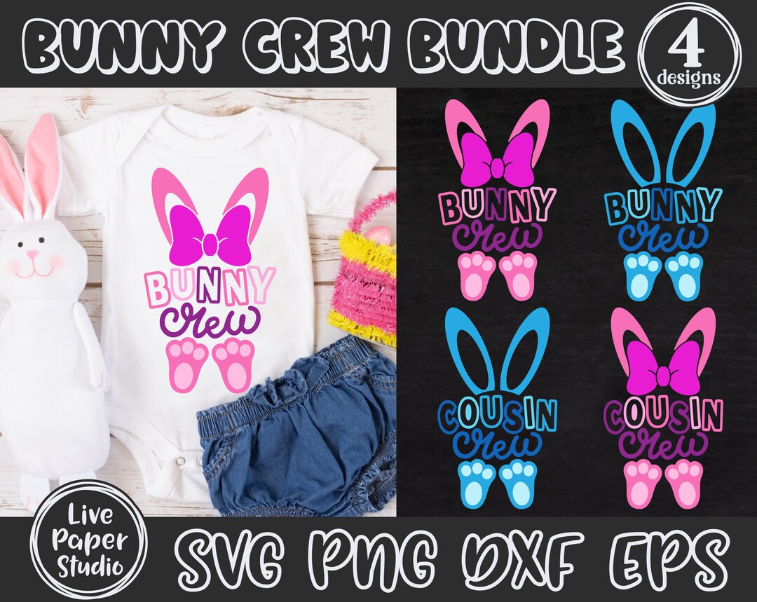 Bunny Crew SVG, Hunting Crew Svg, Happy Easter Svg, Cousin Crew Svg ...