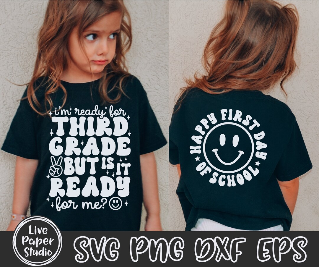 Retro 3rd Grade Svg, I'm Ready for Third Grade but is It Ready for Me ...