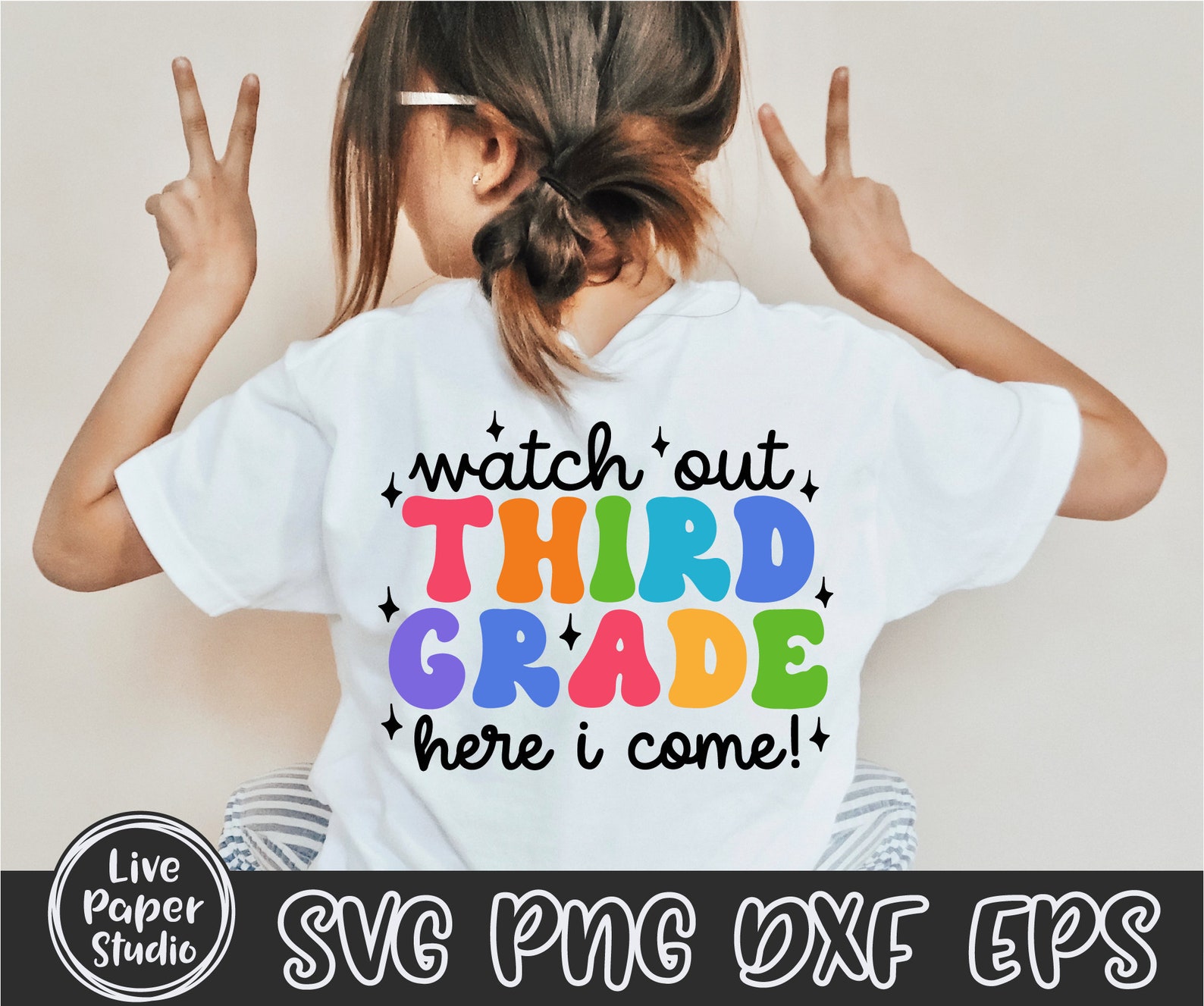 Watch Out Third Grade Here I Come Svg, Third Grade SVG, First Day of ...