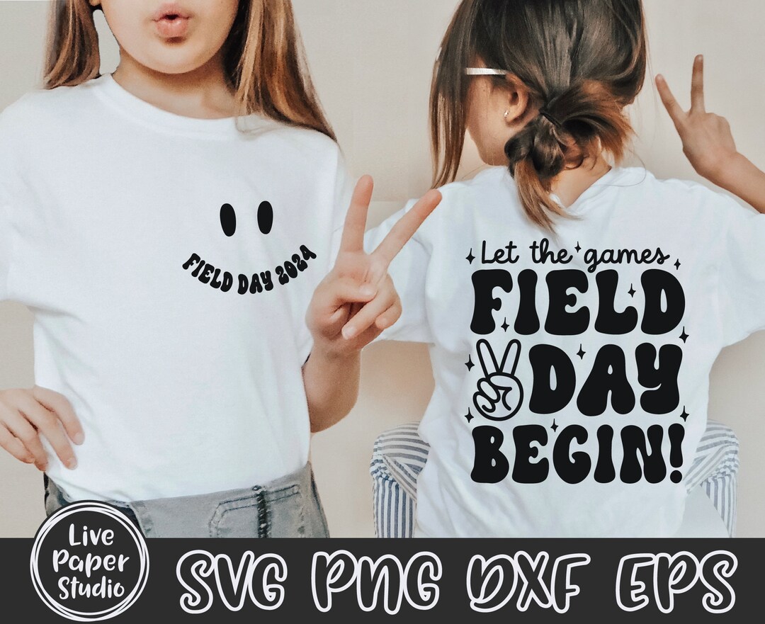 Field Day Svg Png, Field Day Let the Games Begin SVG, Retro Field Day ...