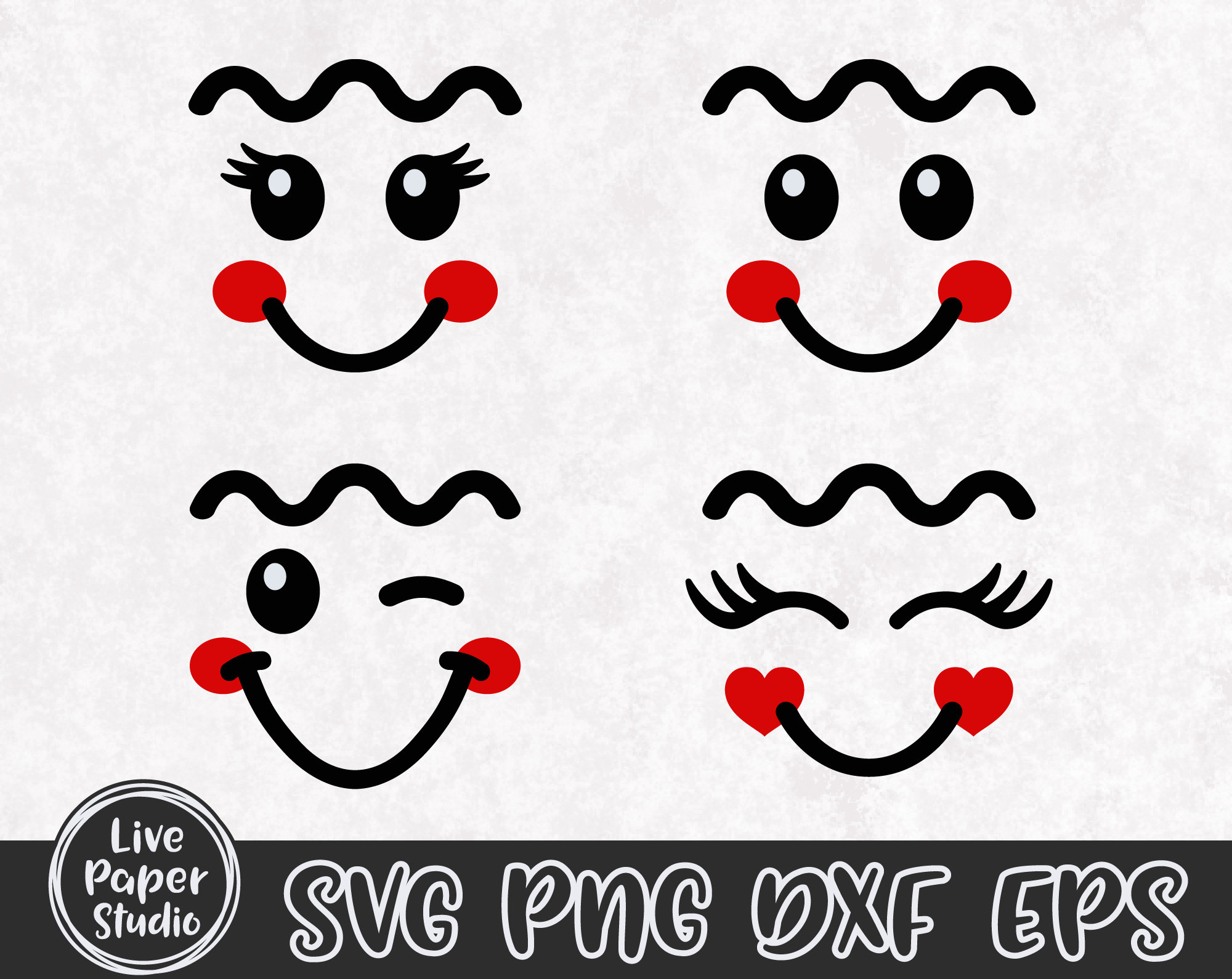 Gingerbread Face Svg Bundle Christmas SVG Gingerbread Man - Etsy