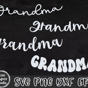 Grandma Collar SVG PNG, Grandma Shirt Collar SVG, Curved Grandma Svg ...