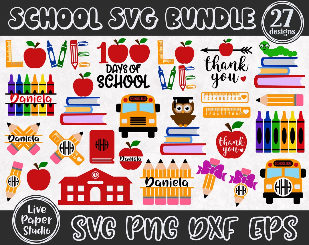 Teacher SVG Bundle, Teacher Svg, School Svg, Teach Svg, Students, Back ...