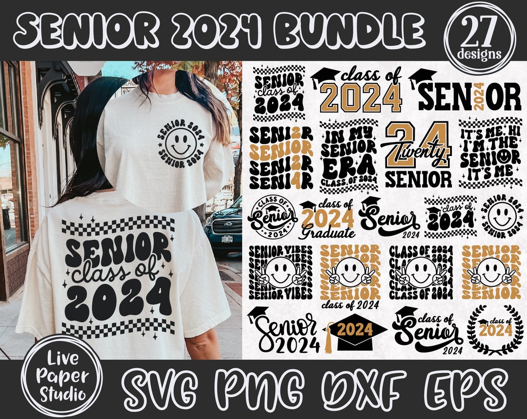 Retro Class of 2024 Svg, Senior 2024 Svg, Graduation Svg, Senior Shirt ...