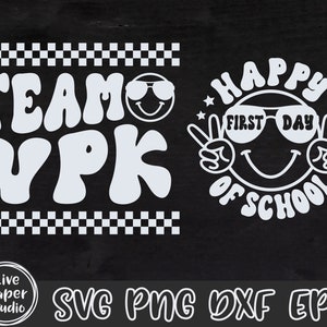 Retro Team VPK Svg, VPK Squad Svg, First Day of School Svg, Back to ...