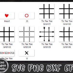 Tic Tac Toe SVG, Valentine's Day Svg, Tic Tac Toe Grid Svg, Tic Tac Toe ...