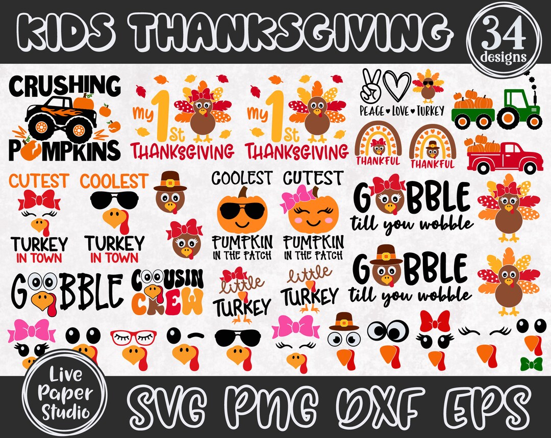Thanksgiving SVG Bundle, Thankgiving Svg, Gobble SVG, Thanksgiving ...
