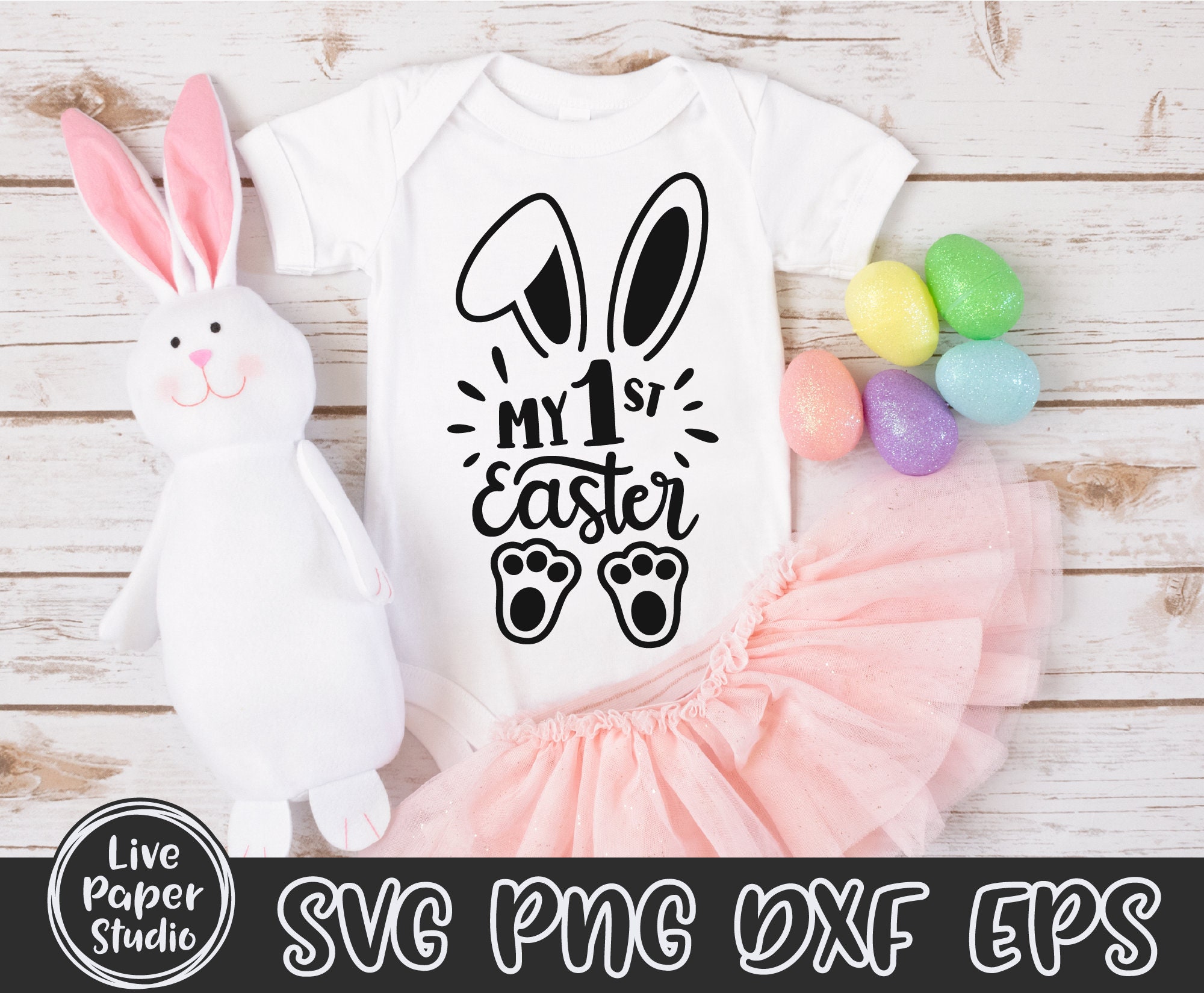 My First Easter Baby SVG Easter Svg Bunny SVG My 1st - Etsy