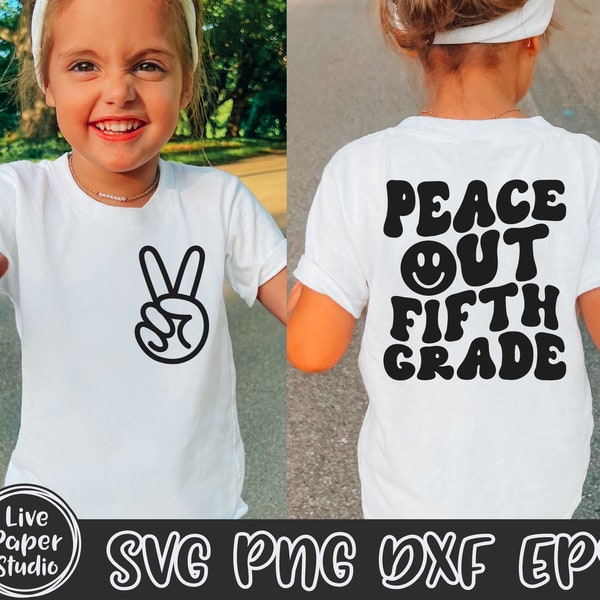 Peace Out Fifth Grade - Etsy