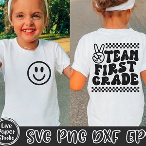 Team First Grade Svg, 1st Grade Squad Svg, First Day of School Svg ...
