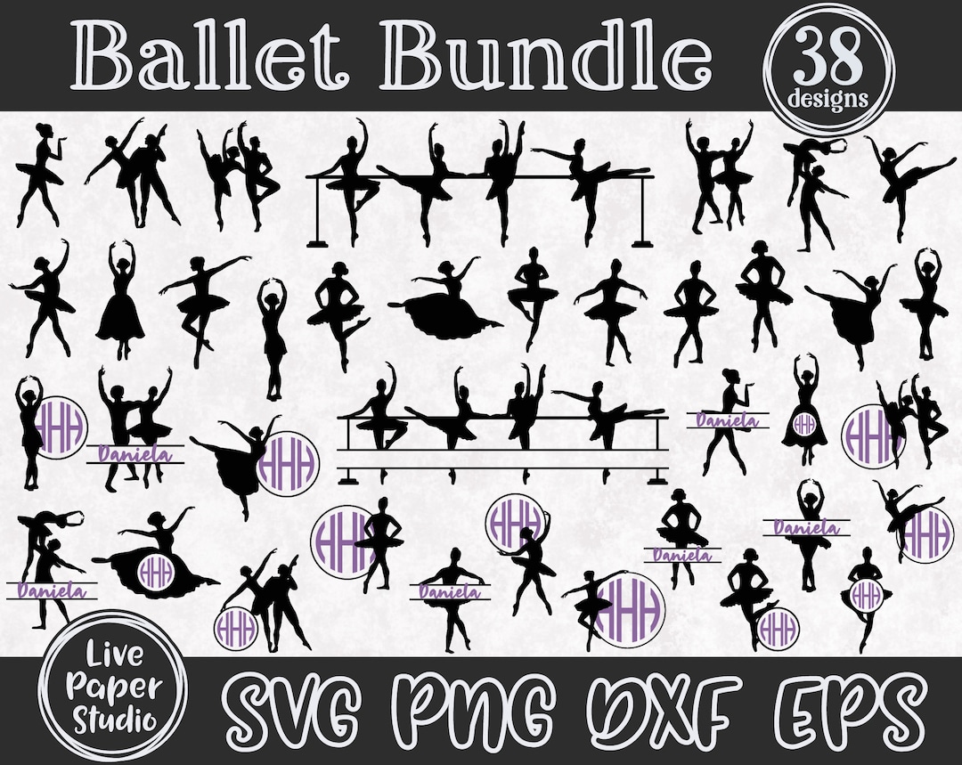 Ballet SVG Bundle, Ballerina SVG, Ballet Dancer Svg, Girls Dance SVG ...