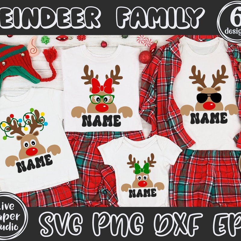 Reindeer Names Svg - Etsy
