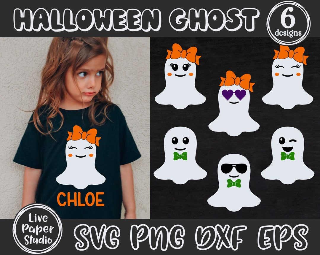 Ghosts Svg Bundle, Halloween Svg, Girl Ghost Svg, Halloween Cut Files ...