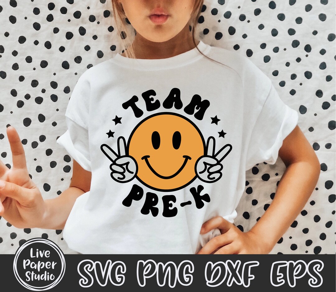 Team Pre-k Svg, Pre K SVG, Retro Back to School Svg, Pre-k Grade Png ...