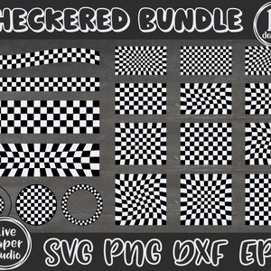 Checkered Bundle SVG, Instant Download, Checkered Pattern Svg, Bundle ...