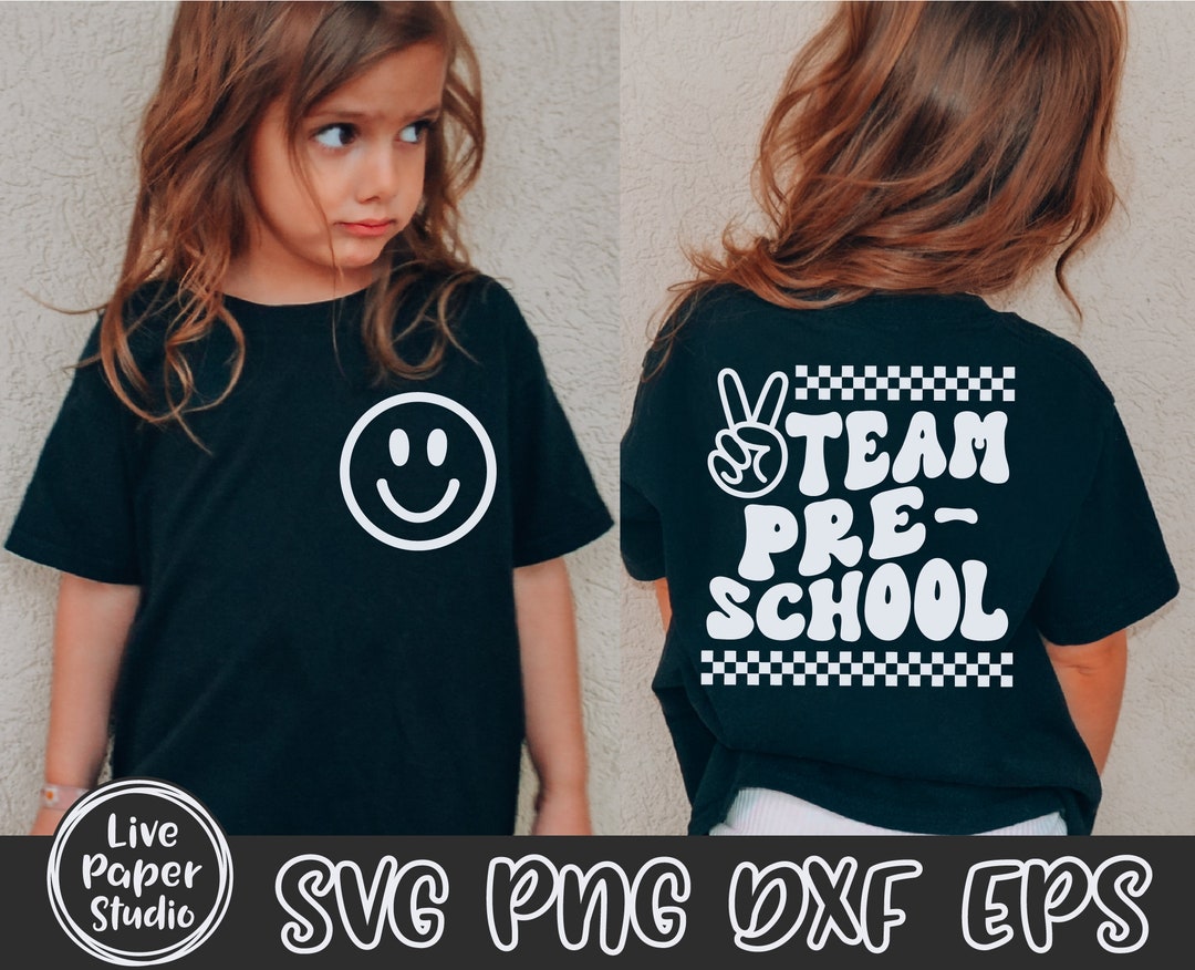 Team Preschool Svg, Preschool Squad Svg, First Day of School Svg, Back ...