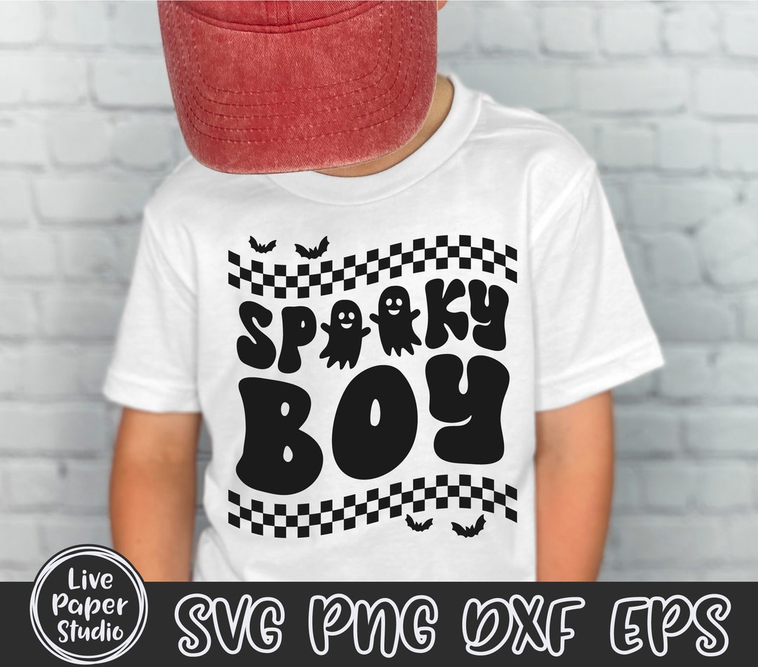 Retro Spooky Boy SVG, Spooky Little Dude SVG, Halloween Svg, Kids Fall ...
