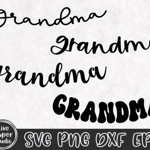Grandma Collar SVG PNG, Grandma Shirt Collar SVG, Curved Grandma Svg ...
