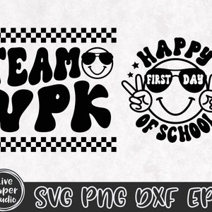 Retro Team VPK Svg, VPK Squad Svg, First Day of School Svg, Back to ...