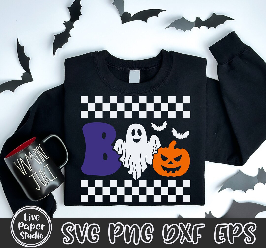 Boo Svg, Halloween SVG, Ghost SVG, Spooky Svg, Pumpkin Svg, Bat Svg ...