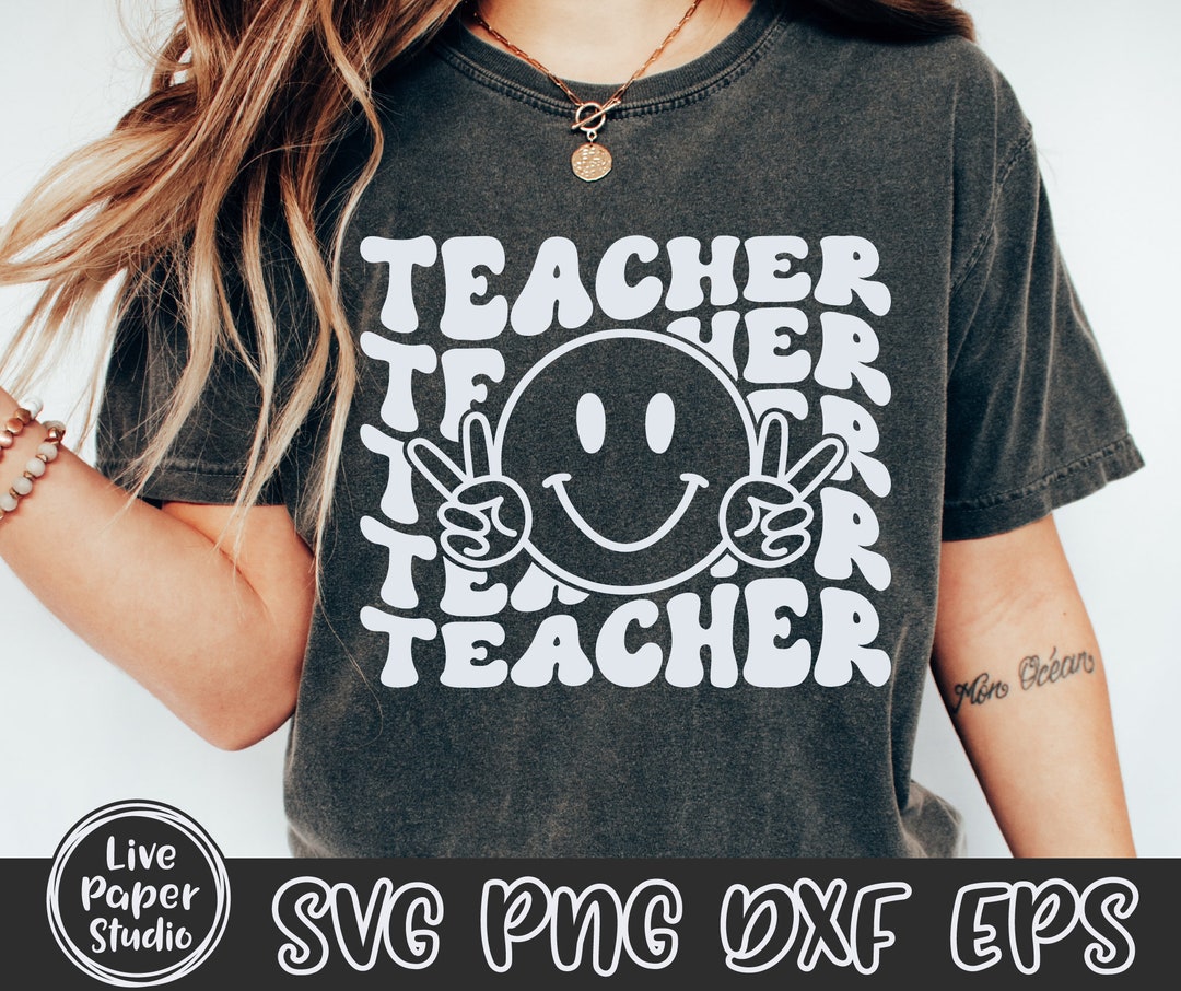 Teacher SVG, Teacher Shirt Svg, Retroteacher Svg, Educator Svg, Teacher ...