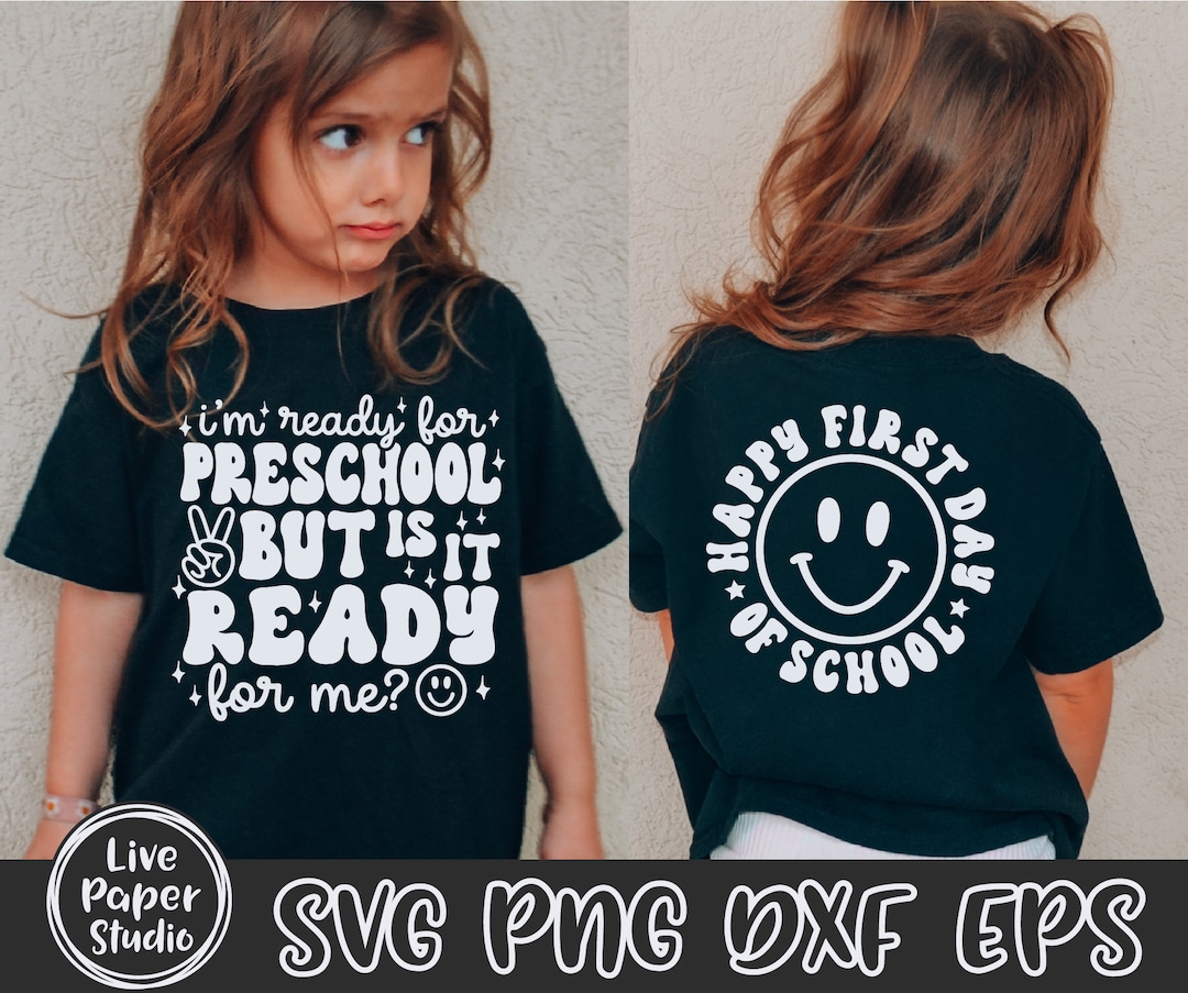 Retro Preschool Svg, I'm Ready for Preschool but is It Ready for Me Svg ...