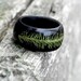 Men wooden ring Men wedding ring Forest moss bentwood ring | Etsy