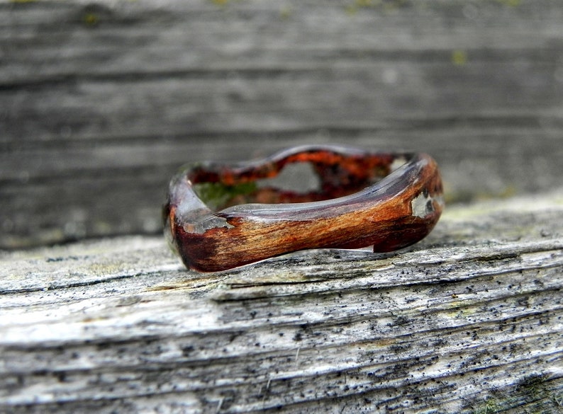 Juniper Bark Ring Nature Forest Ring Men Women Wood Ring | Etsy UK
