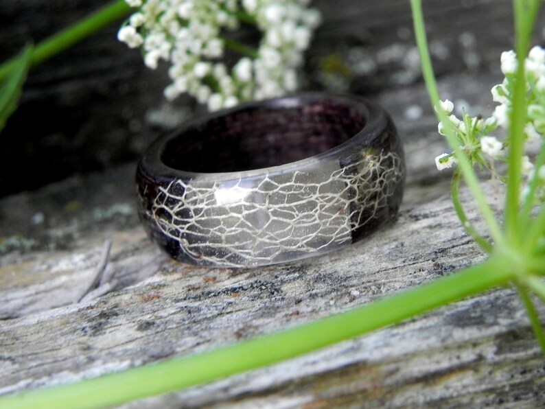 Nature Forest Ring Plant Wooden Ring Resin Wood Ring | Etsy