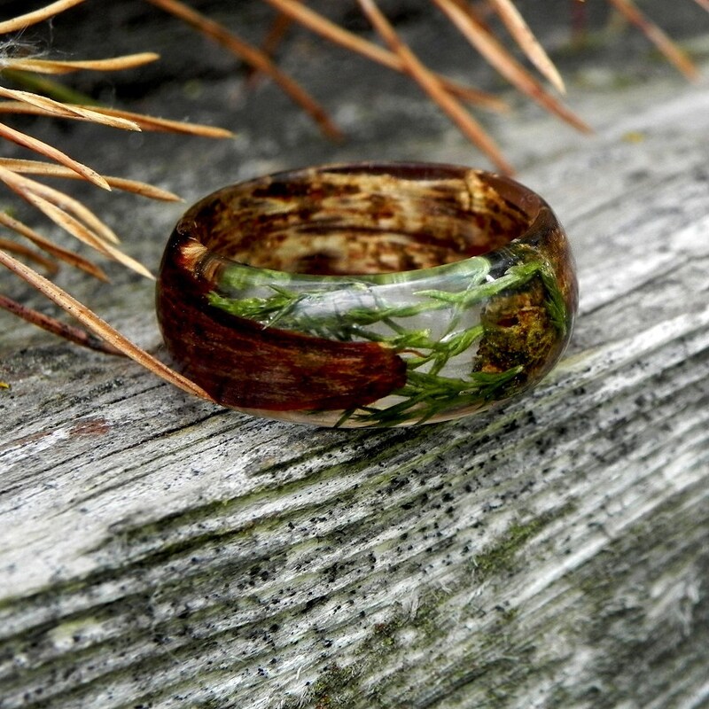 Juniper Bark Rings - Etsy