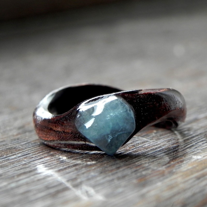 Blue Stone Ring - Etsy