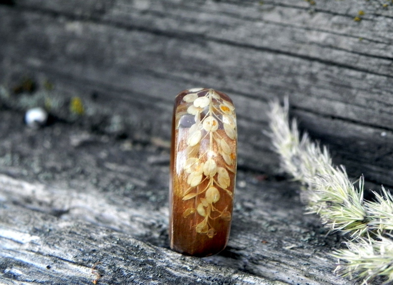 Forest Women Ring Women Wood Wedding Ring Plant Resin Ring | Etsy