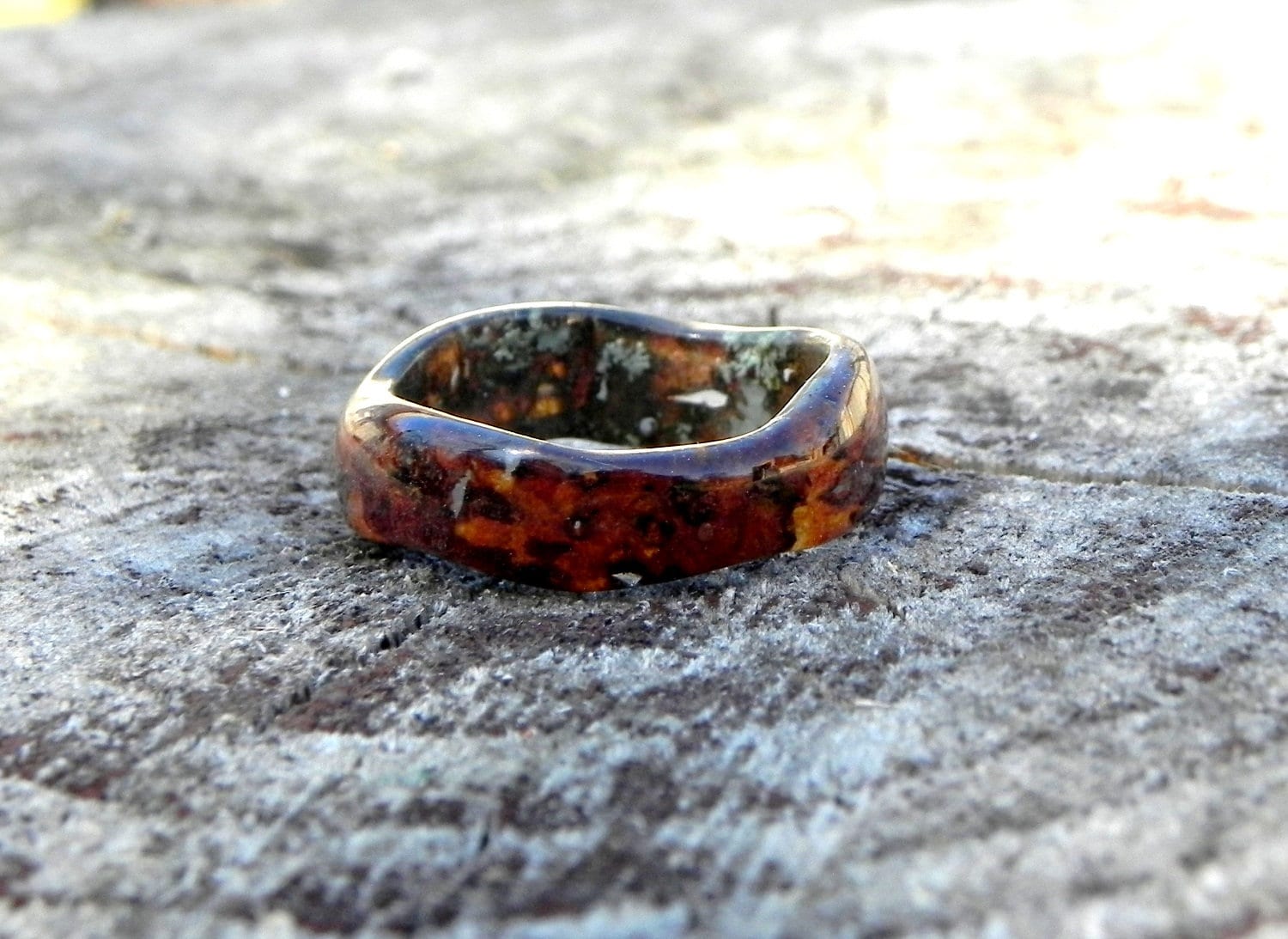 Wooden Bark Ring, Forest Bark Ring, Wood Men Ring , Nature Wedding Ring ...