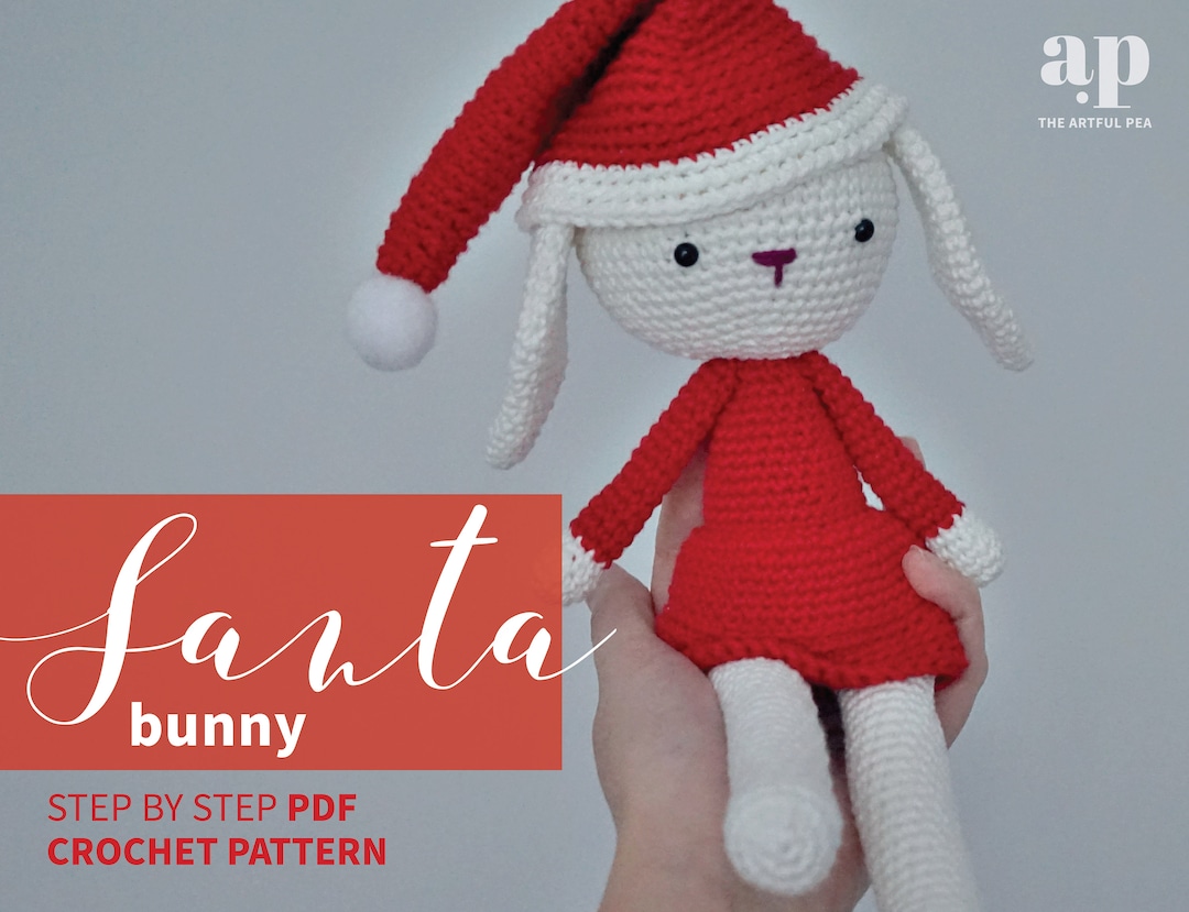Santa Bunny Pattern PDF; Crochet Your Own Festive Bunny; Christmas ...
