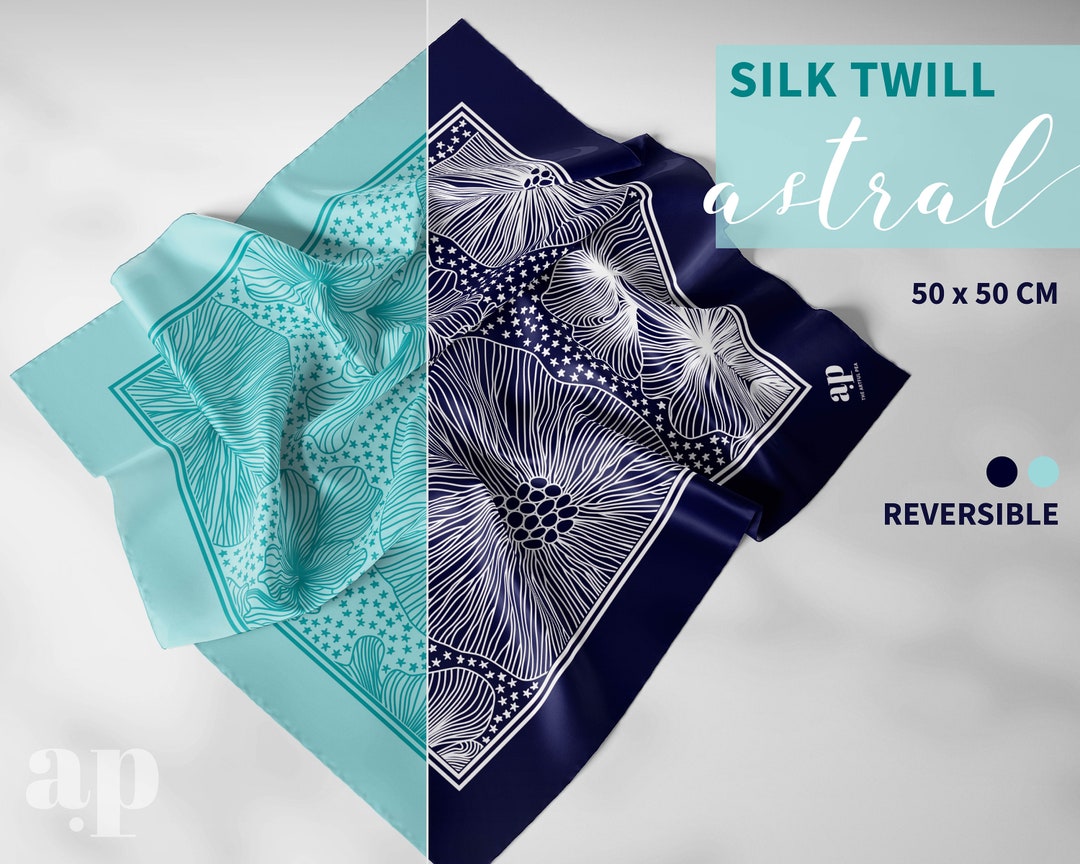 Luxe Reversible Wrapping Silk Scarf Furoshiki | to Use for Gift Wrap ...