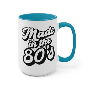 Made in the 80's Two-tone Coffee Mugs, 15oz - Etsy