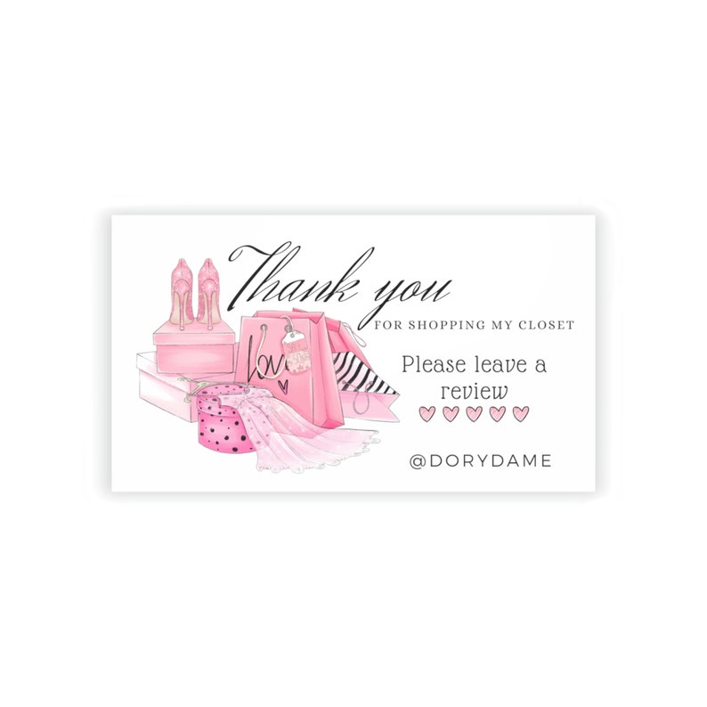 Online Store Closet Business Cards - Etsy