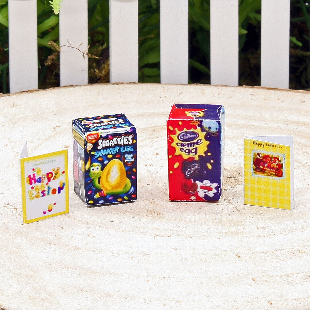 Teeny Tiny Easter Egg Box Easter Card Miniature Easter Egg Box And 6273