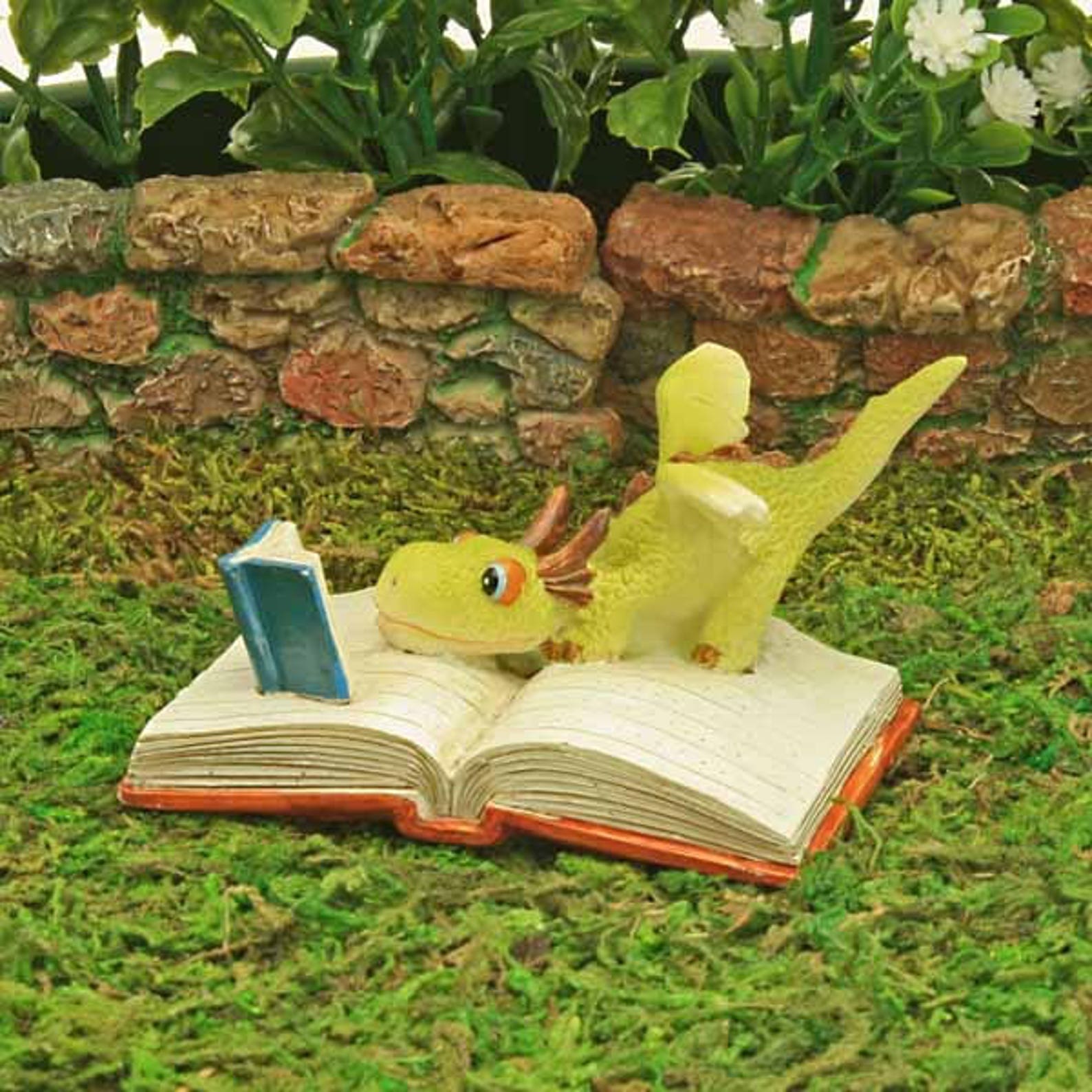 Miniature Dragon Reading Book Shh...dragon's Reading - Etsy