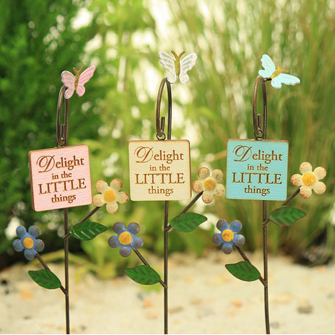 Delight in the Little Things Hanging Sign& Decorative Hook, Fairy ...