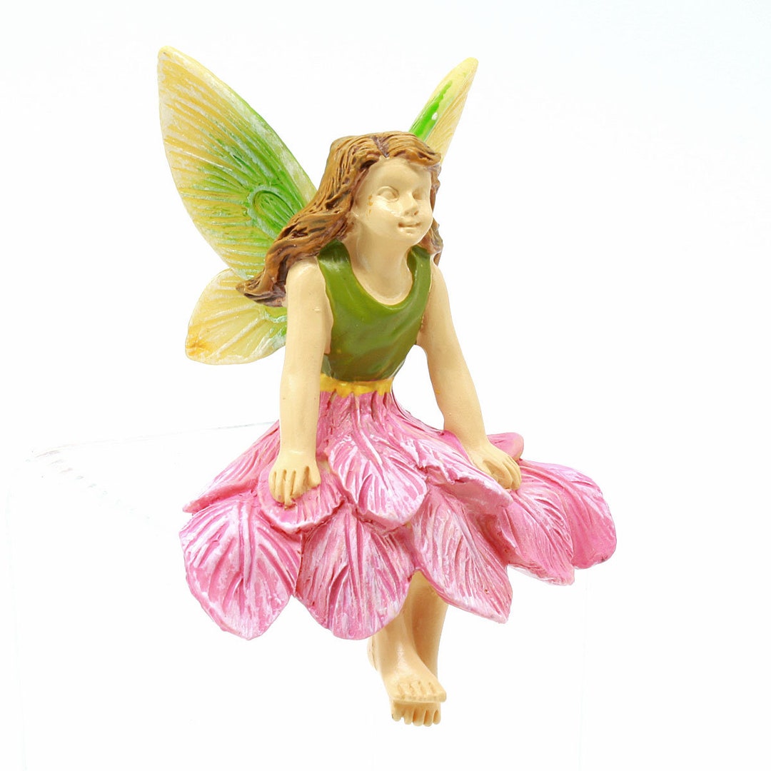 Sitting Fairy Belle, Miniature Sitting Fairy, Sitting Fairy Figure for ...