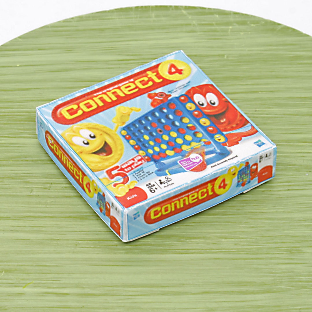 Mini Connect 4 Box, Doll House Connect 4 Game, 1/12th Scale, Does Not ...
