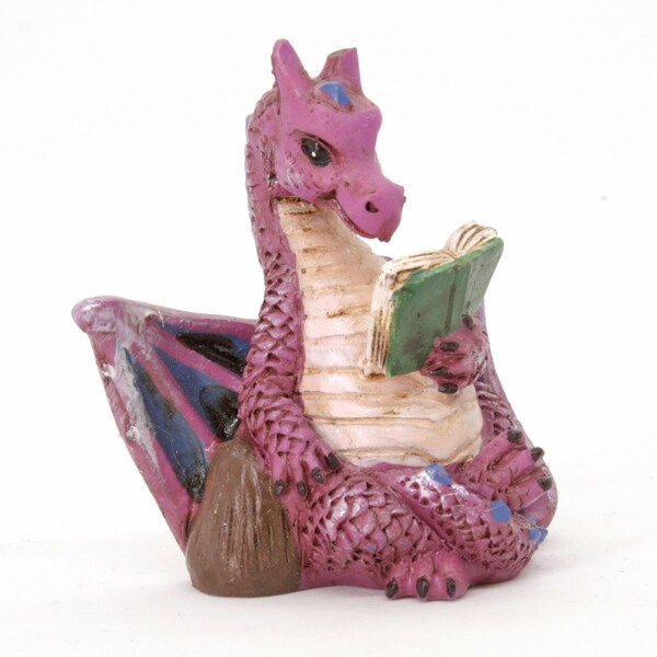 Reading Dragon - Etsy