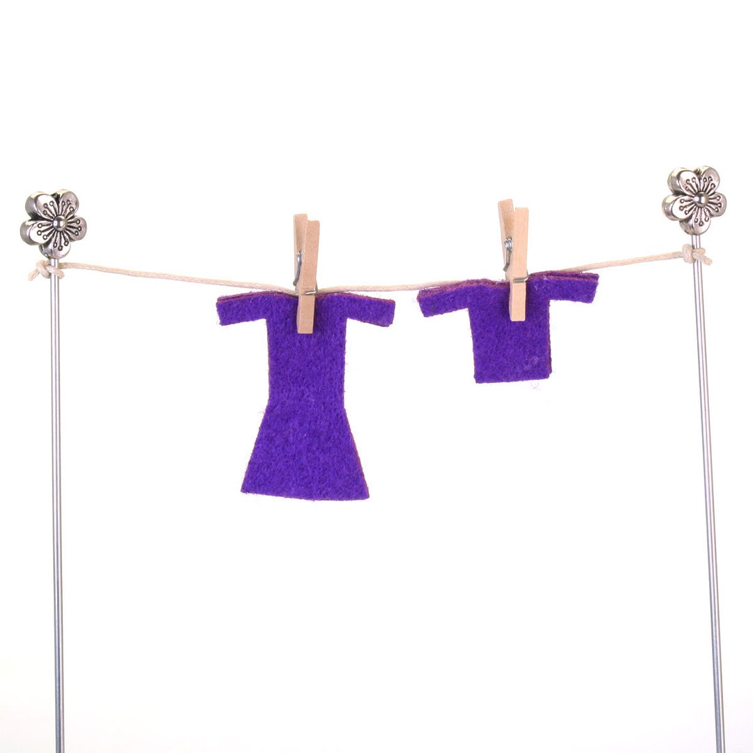Fairy Clothes Line With Tiny Clothes & Pegs, Fairy Washing Line, Fairy ...