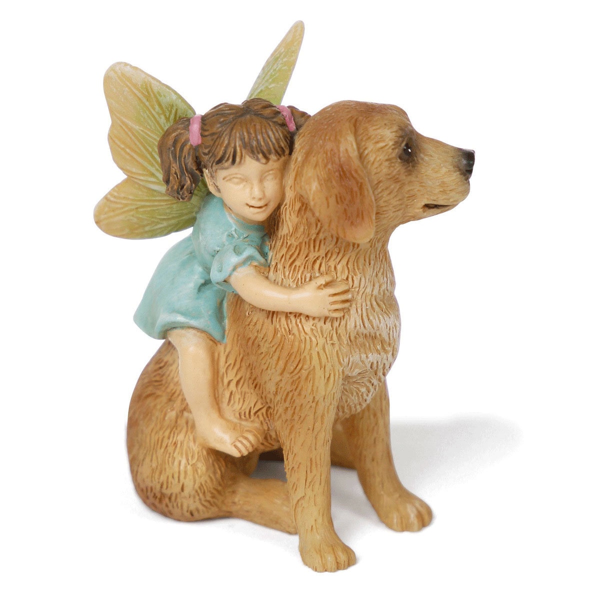 Fairy and Dog, Taking a Ride, Fairy and Pet Puppy Dog, Baby Fairy and ...