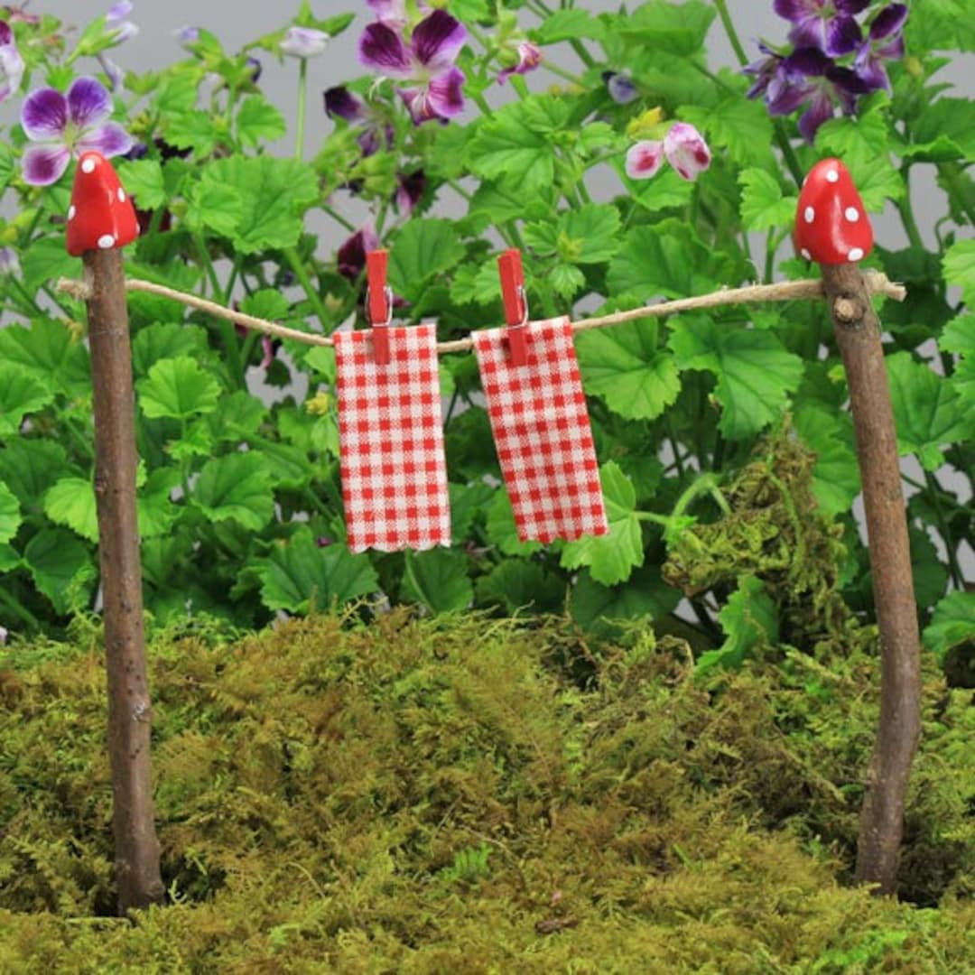 Fairy Clothes Line, Clothes Line, Fairy Washing Line, Fairy Tea Towels ...