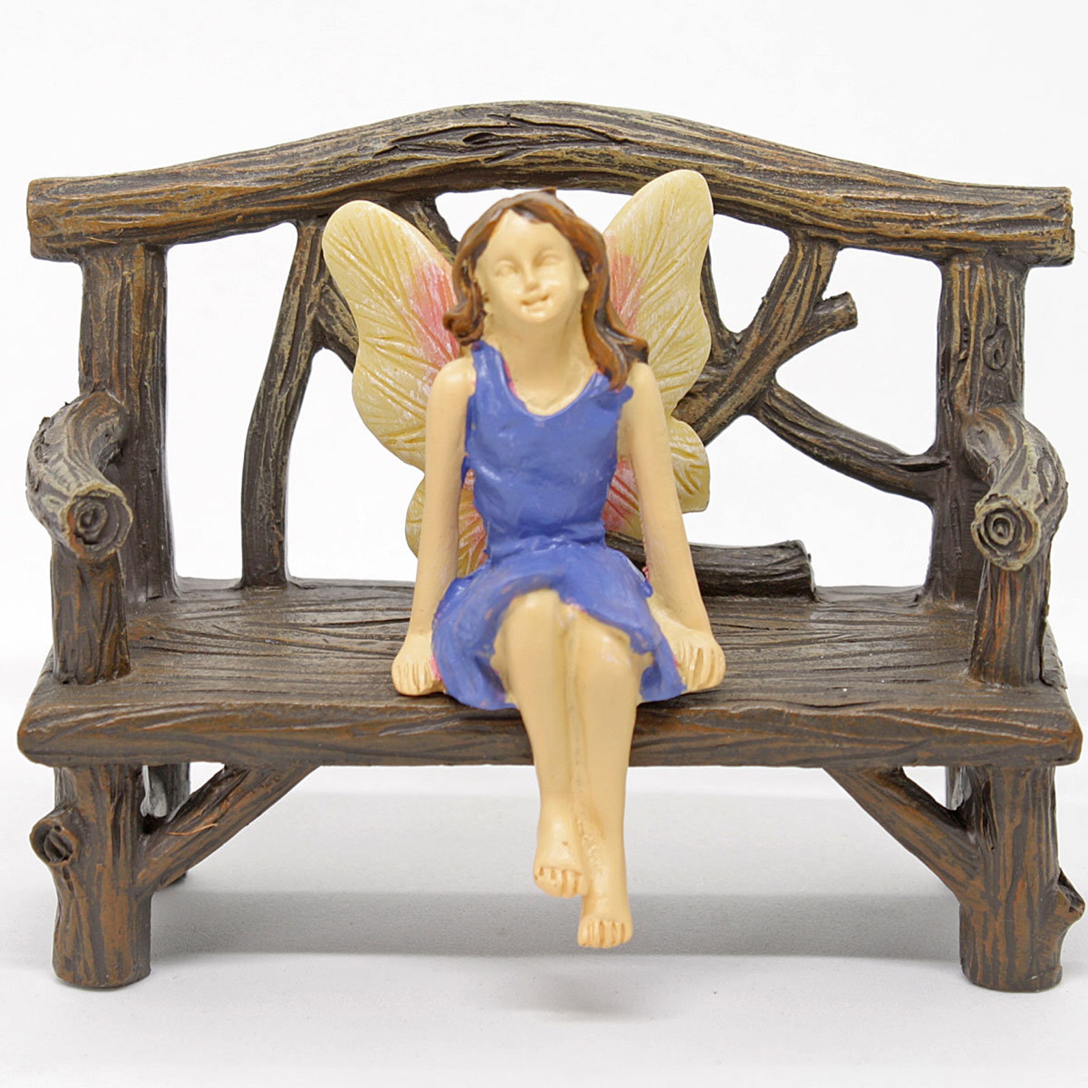 One Sitting Fairy Figure 4 Colour Options Miniature Fairy - Etsy UK